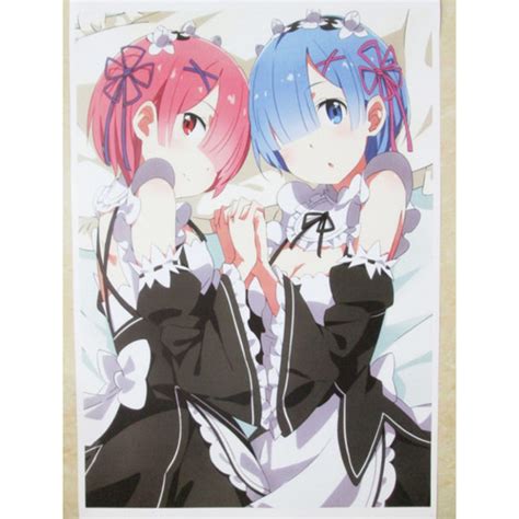 Jual Poster Anime ReZero 5 Rem Ram Merchandise Re Zero Re Zero Jakarta Pusat A Sticker