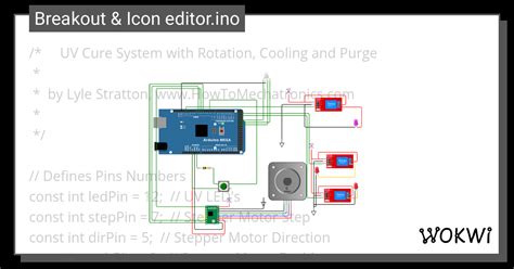 UV Cure System Without Touch Display Wokwi ESP STM Arduino Simulator