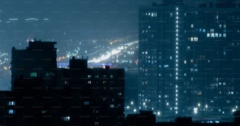 건물 꼭대기에서 바라본 밤의 도시 풍경 사진 Unsplash의 우크라이나 이미지