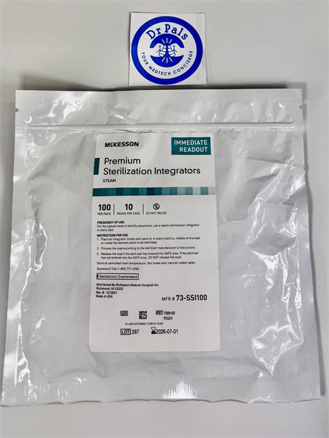 Mckesson Premium Sterilization Integrators 73 Ssi100 Class 5 Steam C