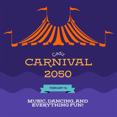 Free Carnival Festival Instagram Post Template To Edit Online