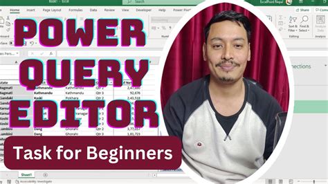 power query editor for beginners task