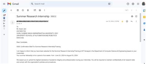 Arpan Jain On Linkedin Internship Iiitsonepat Researchintern Computerscience Engineering