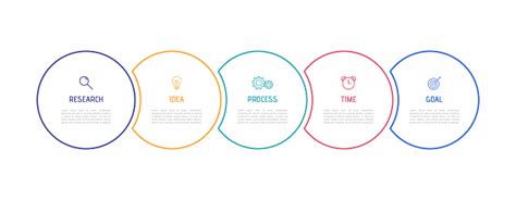 비즈니스 프로세스 인포그래픽 템플릿입니다 숫자 5 옵션 또는 단계가있는 얇은 선 디자인 벡터 일러스트 그래픽 디자인 4에 대한 스톡 벡터 아트 및 기타 이미지 Istock