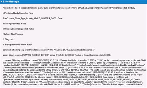 Mismatch Between Error Message And Documentation For Test Case