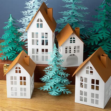3d Paper House Template Paper Fairy House Template 3d Craft