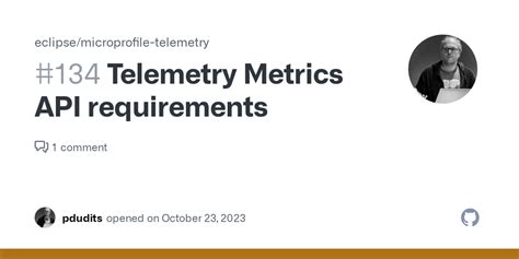 Telemetry Metrics Api Requirements · Issue 134 · Eclipsemicroprofile
