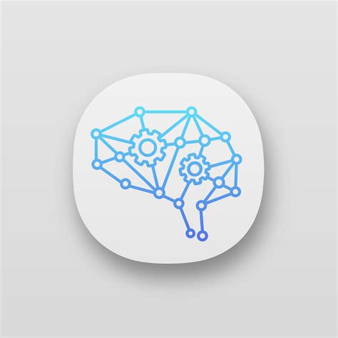 Deep Learning AI App Icon UI UX User Interface Neurotechnology
