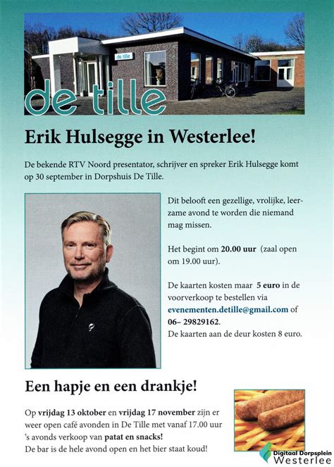 Erik Hulsegge In De Tille Digitaal Dorpsplein Westerlee