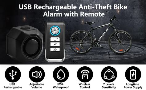 Waterproof Ip65 Cycle Bike Alarm Wireless Bike Alarm Bicycle Anti Theft
