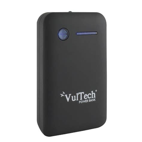 Batteria Esterna Power Bank Mah Caricabatteria Usb X Tablet Vultech Nero Area Illumina