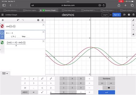 Solvedgraph Ycosx For π≤x ≤2 π On The Same Screen Graph Ysinxh
