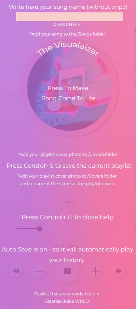 Github Idankelmansong Visualizer An App That Can Play Music And Visualize Them Using Fft