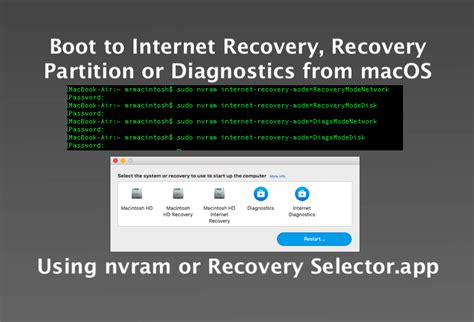 Internet Recovery Recovery Partition Or HW Diag From MacOS