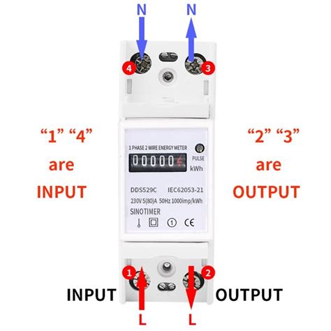 Kwh Meter Electric Meter Single Phase 2p Din Rail Grandado