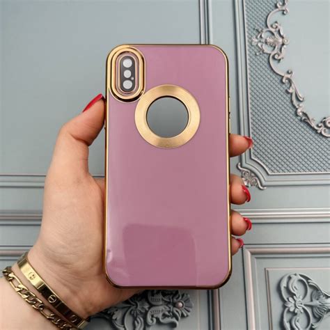 قاب گوشی Iphone X Iphone Xs آیفون دبل متال مای کیس مگ سیف دور طلایی