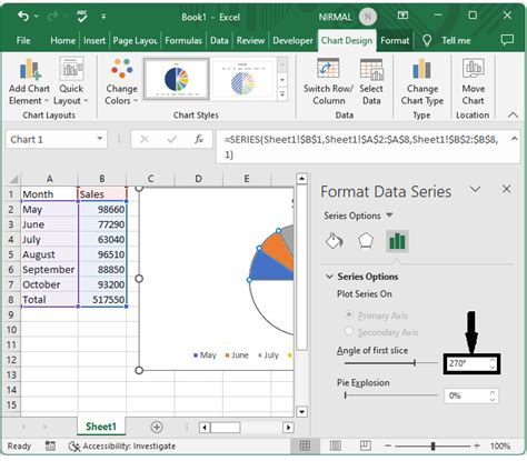 How To Create A Half Pie Chart In Excel