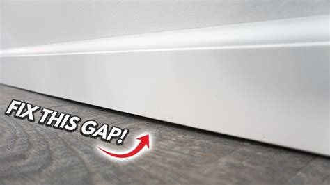 How To Fix Gaps Between Baseboard And Floor For Perfect Fit Diy Step By