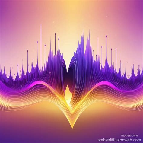 Waveform Heart Abstraction Stable Diffusion Online