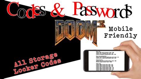 Doom 3 Storage Locker Codes Mytereader