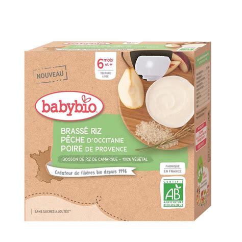 Babybio Brass V G Tal Riz P Che Poire Bio Gourde B B D S Mois