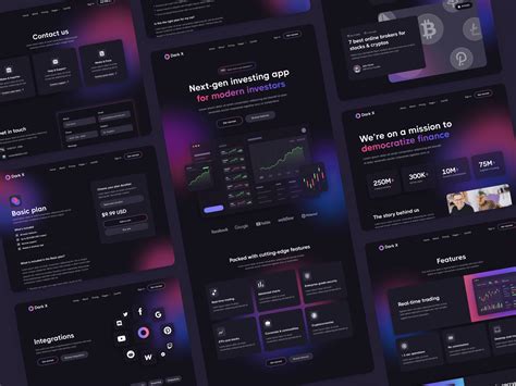 Dark Mode SaaS Webflow Template Dark X BRIX Templates