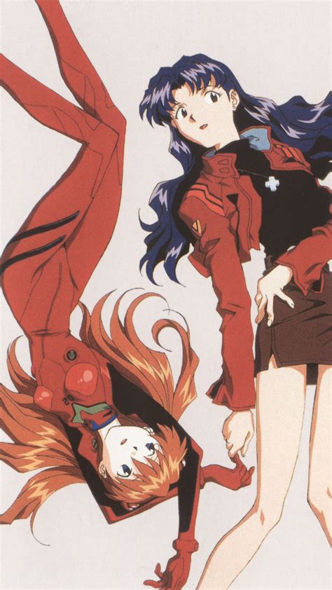 Neon Genesis Evangelion Asuka Langley Soryu Misato Katsuragi HTC One Wallpaper