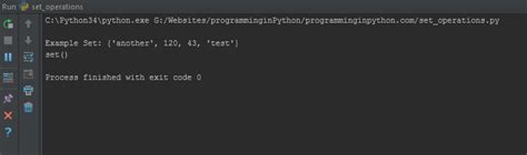 Set Operations In Python Programming In Python