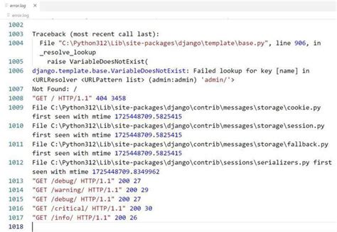 Logging Server Errors In Django Geeksforgeeks