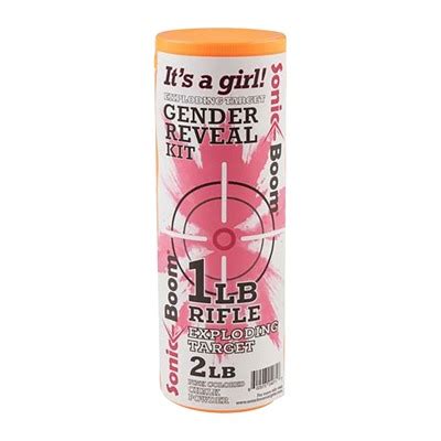 GENDER REVEAL KIT EXPLODING RIFLE TARGETS Liberty Survival