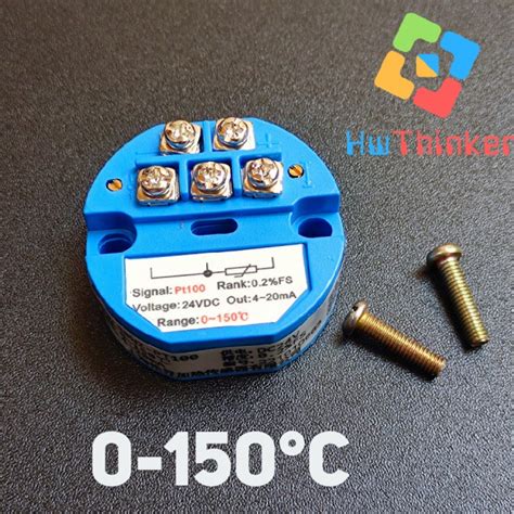 Jual Rtd Pt100 Pt 100 Temperature Transmitter 0 150 C Output 4 20ma 24vdc Shopee Indonesia