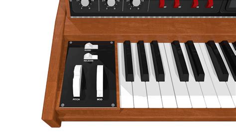Keyboard Synthesizer Moog Voyager Wood Finish 3d Model By Spiritswitchboard