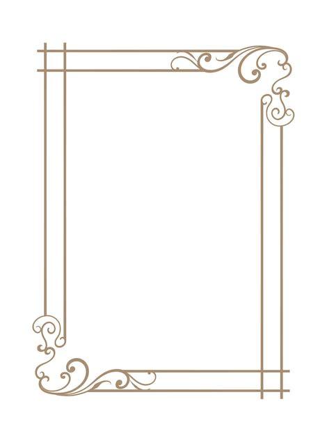 Premium Vector Carved Classic Style Vector Wedding Ornament