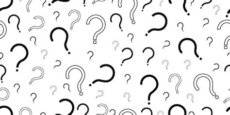 Premium Vector Outline Silhouette Question Mark Seamless Pattern