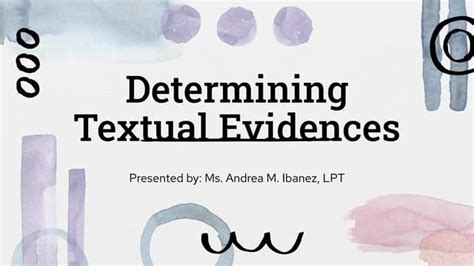 Determining Textual Evidencepptx