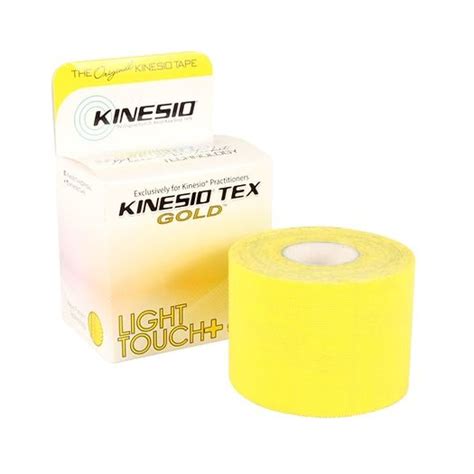 Kinesio Tex Gold Light Touch Кинезиотейп терапевтична лента 5 см X5 м Yellow