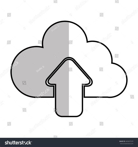 Upload Cloud Files Host Files System Vector De Stock Libre De Regalías 469697579 Shutterstock