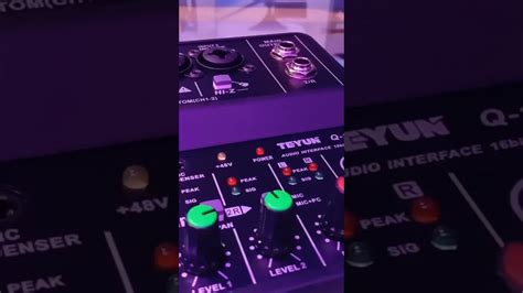 TEYUN Q-12 Audio Interface - YouTube