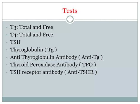 Thyroid Function Tests And Their Interpretations PPTX