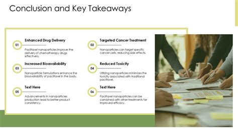 Conclusion And Key Takeaways Paclitaxel Nanoparticles Ppt Designs Acp Ppt Example