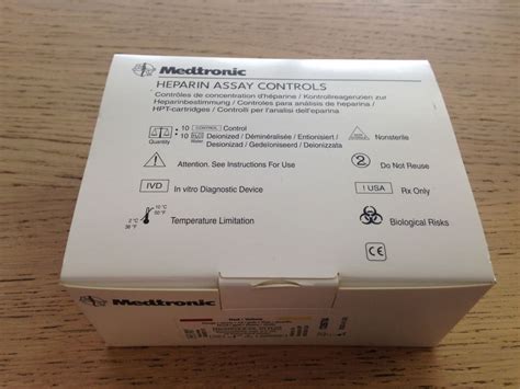 New Medtronic 304 01por Heparin Assay Controls X Disposables General For Sale Dotmed