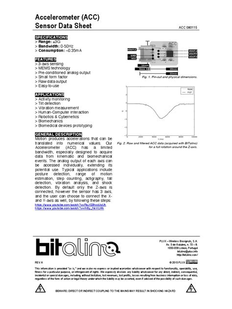 Acc Sensor Datasheet Pdf Pdf Accelerometer Sensor