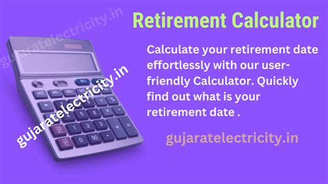 Retirement Date Calculator Gujarat Electricity