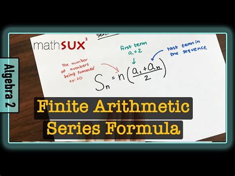 arithmetic series formula how to calculate the sum of an arithmetic