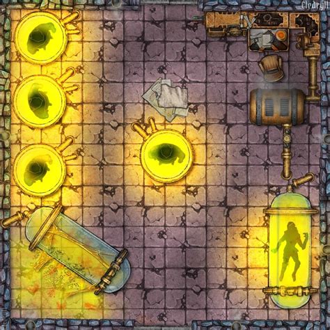 Alchemist S Lab Battlemaps Dungeons And Dragons Game Dungeon Maps My