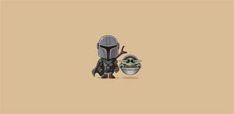Grogu Star Wars Minimalism Illustration The Mandalorian 4k Desktop
