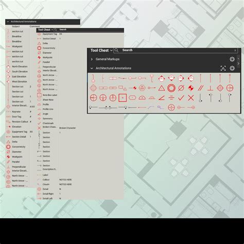 Bluebeam Toolset Architectural Annotations Symbols Etsy
