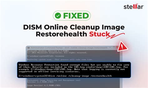 Fixed DISM Online Cleanup Image Restorehealth Stuck