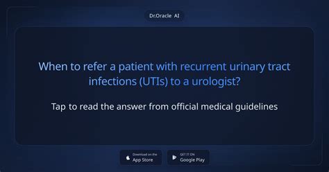 When To Refer A Patient With Recurrent Urinary Tract Infections Utis