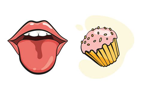 만화 감각 기관 아이콘입니다 혀 인간은 교육 개념을 감각합니다 흰색 배경에 고립 된 벡터 일러스트 레이 션 감각 지각에 대한 스톡 벡터 아트 및 기타 이미지 Istock